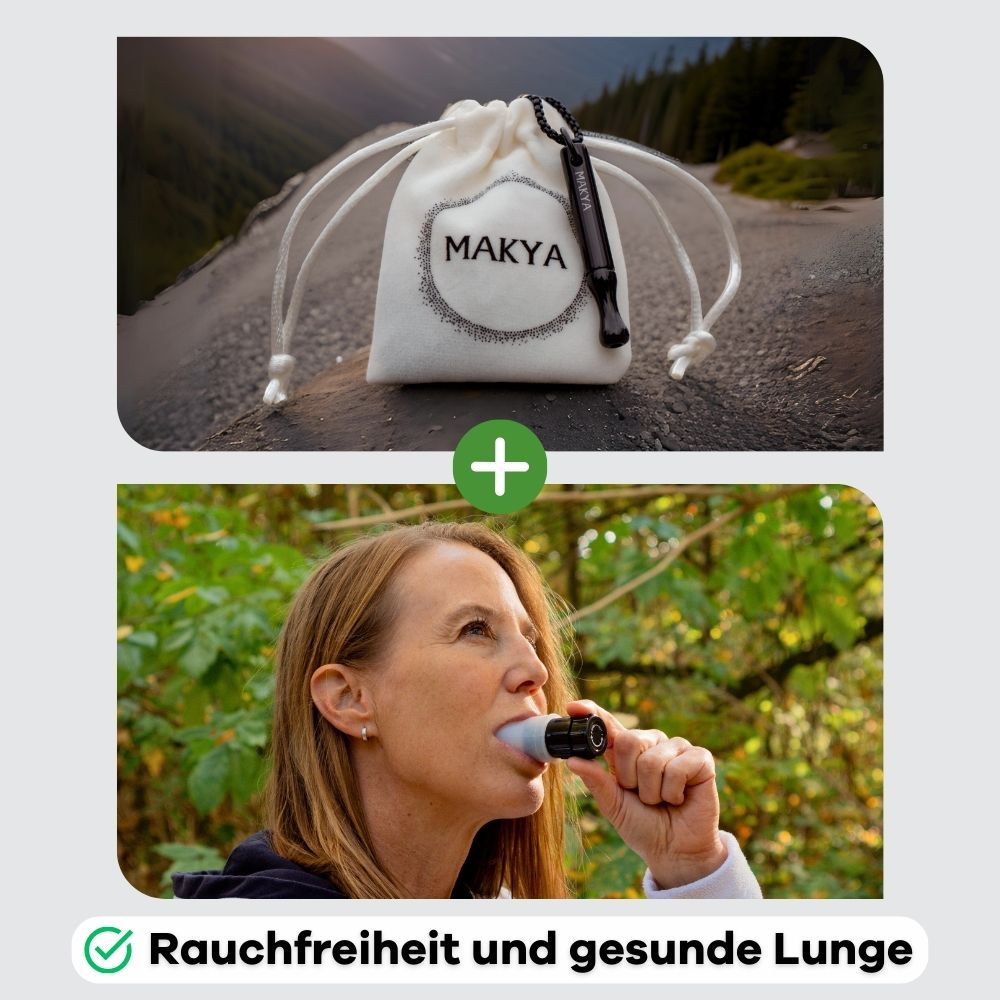 Allrounder-Set: Makya V2 + AtemFit für Rauchfreiheit & Lungengesundheit | MAKYA